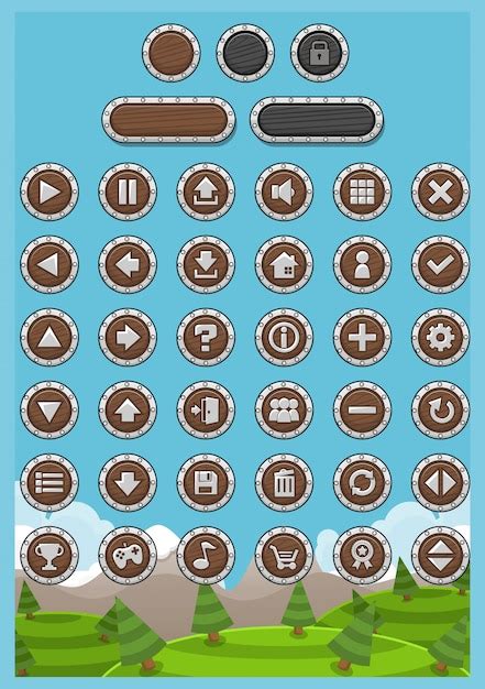 Premium Vector Rpg Game Button Pack