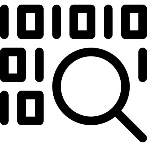 Binary Code Basic Rounded Lineal Icon