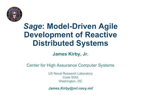 PDF Sage Model Driven Agile Development Of Reactive Sage