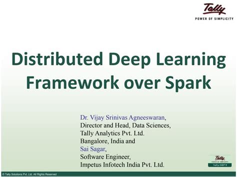 Distributed Deep Learningframeworkspark4may2015ver07 Ppt
