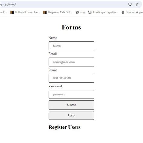 Keerthivasan V On Linkedin React Reactform Reacthooks Signup Json