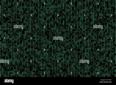 Abstract Binary Code Background Computer Technology Illustration Stock