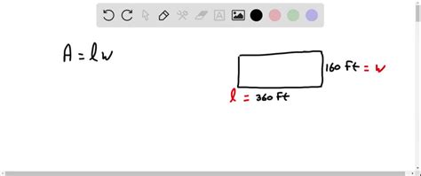 SOLVED The Area Of A Rectangle Is Given By A L W Where L Is The Length Of The Rectangle And W