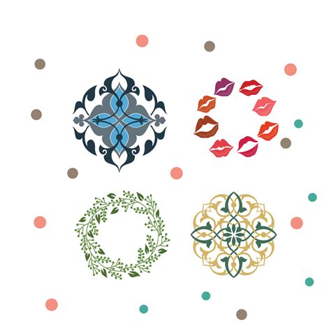 Free Decorative Circle Vector Template To Edit Online