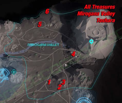 All Treasures Mirogana Valley Toshara Star Wars Outlaws