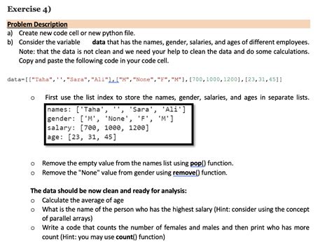 Solved Exercise 4 Problem Description A Create New Code