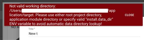 Not A Valid Working Directory Error · Issue 1732 · Thingsboard