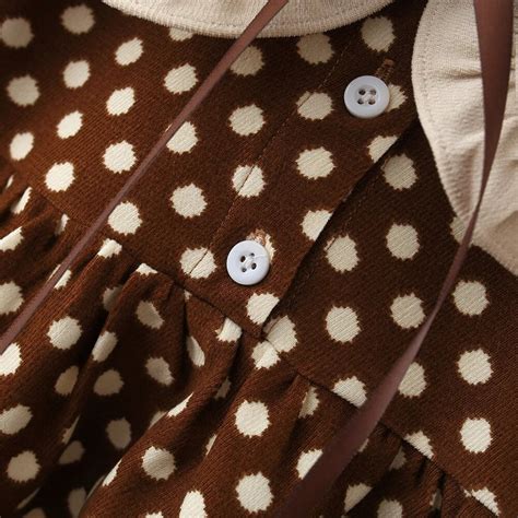 Badu Bg Есенни дрехи за новородени момичета Рокля на принцеса на точки за малко дете за момиче 1