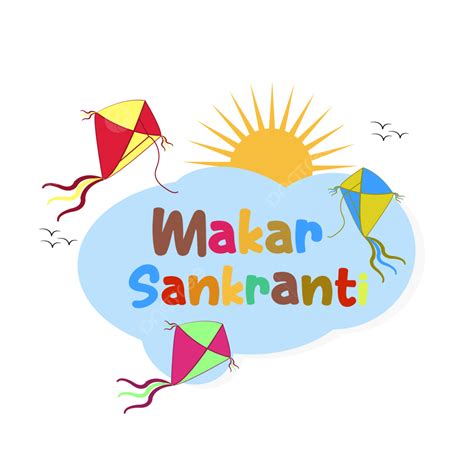 Free Vector Colorful Flying Kites For Makar Sankranti Festival Happy Makar Sankrant Colorgul