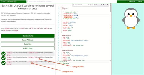 Small Mistake In The Instructions Of Basic Css Use Css Variables To