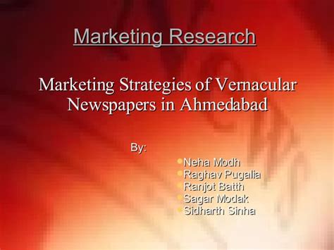 Marketing Research Ppt