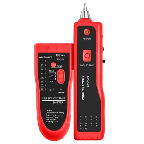 Ethernet Network Cable Tester Kit Rj Rj Cat E Cat Lan Wire Tracker Portable Line Finder