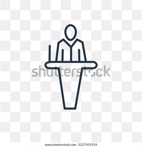 Stick Man Speech Vector Outline Icon Stock Vector Royalty Free 1227493159 Shutterstock