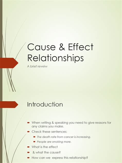 Unit 5 Cause Effect Relationships Pdf Syntax Linguistics
