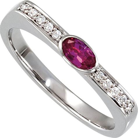 Carina Gems Gold 1 Oval Stone Stackable Mothers Ring