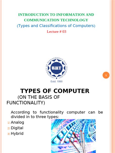 3 Types And Classifications Of Computers Pdf Personal Computers