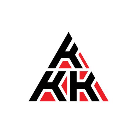 Kkk Triangle Letter Logo Design With Triangle Shape Kkk Triangle Logo