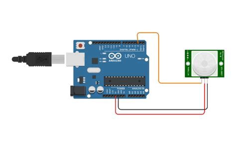 Circuit Design Pir Sensor Tinkercad