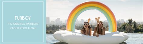 Funboy Giant Inflatable Luxury Rainbow Cloud Island Daybed
