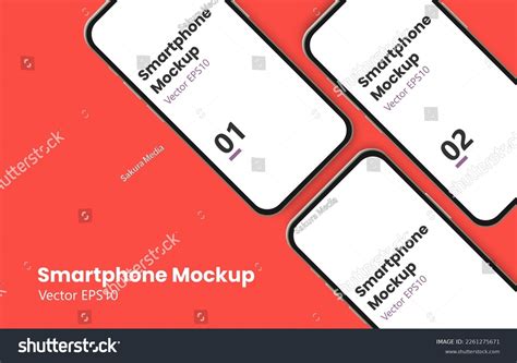 3 아이폰 Uiux 목업 이미지 스톡 사진 및 벡터 Shutterstock