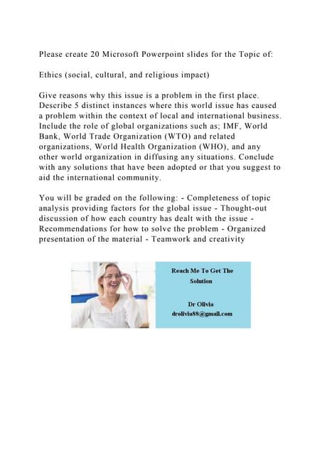 Please Create 20 Microsoft Powerpoint Slides For The Topic Ofetdocx