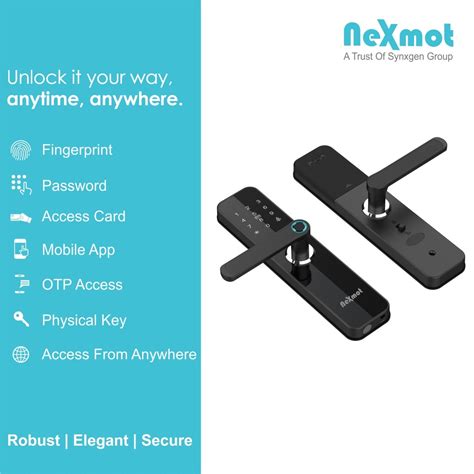 Nx M10 Smart Door Lock For Main Door 2 Bolt Fingerprint Pin Rfid