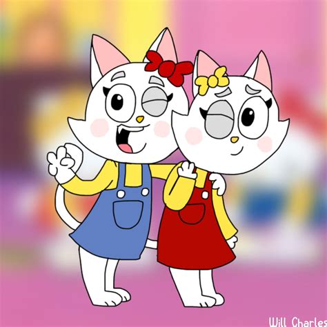 Kitty And Mimmy White Rsanrio