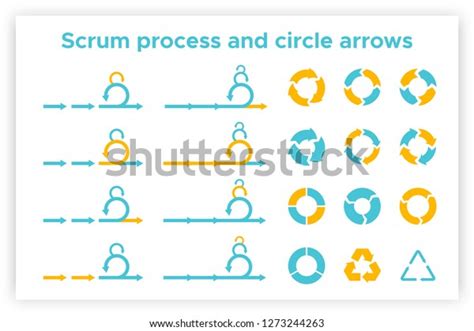 Scrum Info Graphic Diagram Element Vector Stock Vector Royalty Free 1273244263 Shutterstock