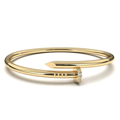 Nail Bracelet With Diamonds Glacier® Jewelry