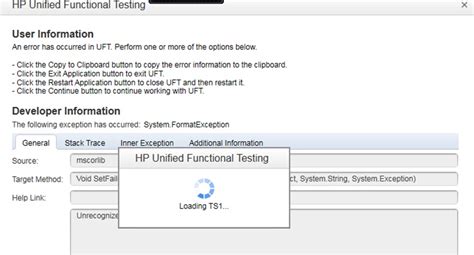 Hp Uft Unknown Error In UFT11 53 Stack Overflow