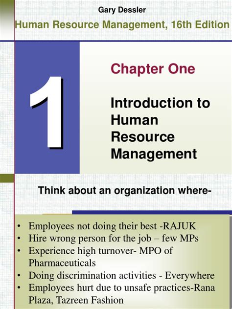 Chp 1 Introduction To Hrm Pdf Human Resource Management Employment