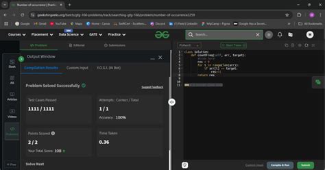 Gfg160 Geekstreak2025 Learningeveryday Binarysearch Geeksforgeeks Meet Patel