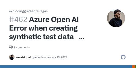 Azure Open Ai Error When Creating Synthetic Test Data Chat Completion