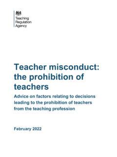 Teacher Misconduct The Prohibition Of Teachers Govuk Managing