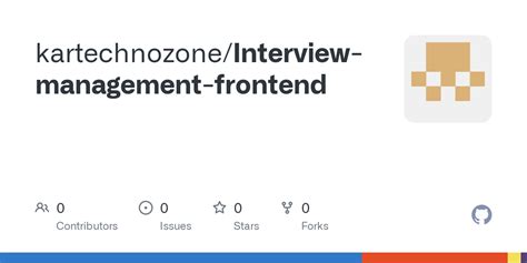 Github Kartechnozoneinterview Management Frontend
