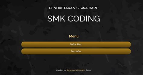 Tugas CRUD Pendaftaran Siswa