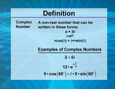 Video Definition 3 Rationals And Radicals Complex Number Spanish Audio Media4math