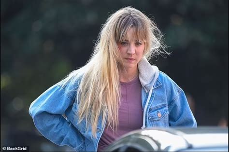 Kaley Cuoco Gets Into Character Looking Unkempt While Filming Romantic Comedy In New York City