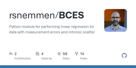 GitHub Rsnemmen BCES Python Module For Performing Linear Regression