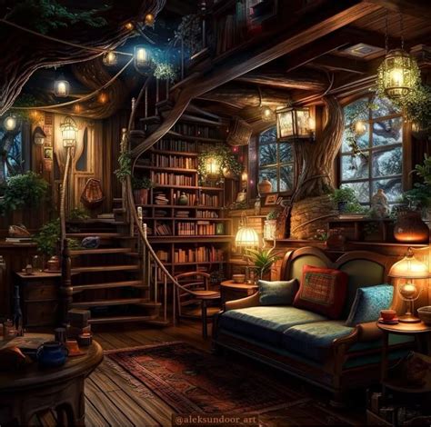 Wizards Library Mimari Küçük Ev Tasarımı Ev Iyileştirmeleri