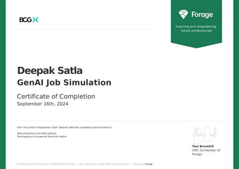 Completed A Financial Chatbot Simulation For Bcg Deepak Satla Posted