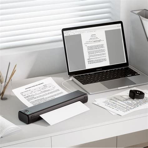 Imprimanta Termica Portabila A Bluetooth Usb Compatibila Cu Ios Android Windows Mac