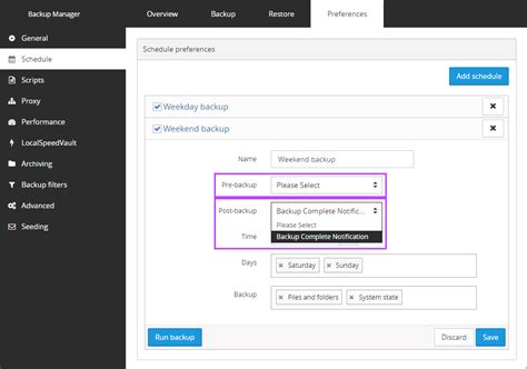 Scripts In Backup Manager