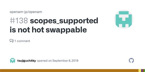 Scopessupported Is Not Hot Swappable · Issue 138 · Openam Jpopenam · Github