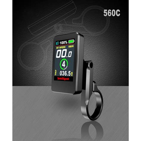 Electric Bicycle 560c Full Color Lcd Display For Bafang Mid Hub Motor 36v 48v 52v 60v 250w 750w