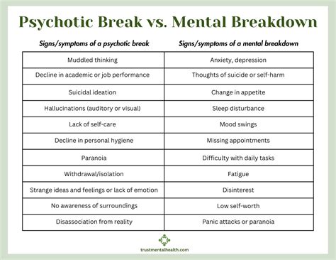 Psychotic Break Vs Mental Breakdown All You Need To Know — Trust