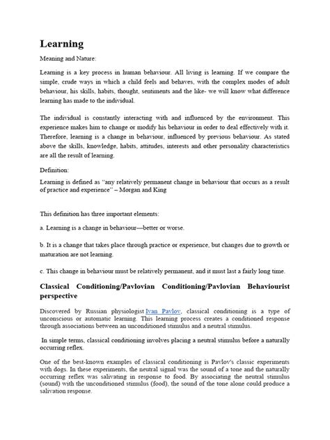 9 Classical Conditioning Experiment And Application In Organizational Settings 05 02 2024