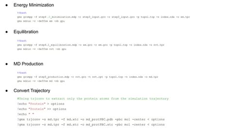 Gromacs Molecular Dynamics Simulation Pdf Chemistry Science
