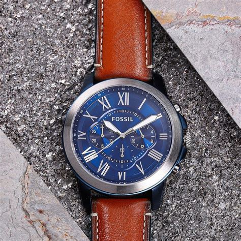 Fossil Grant Chronograph Light Brown Leather Watch Fs5151 Gadgetkhor