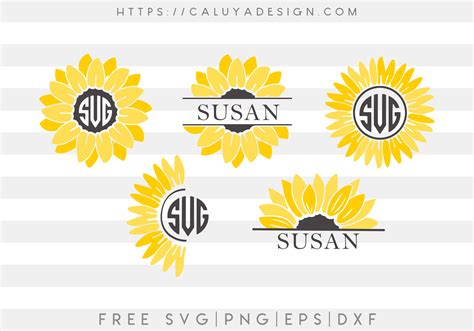 √ 10 Free Sunflower Svg Files For Your Cutting Machine Free Svg Files